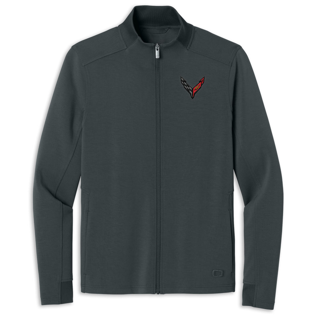 Corvette Men’s Full-Zip | Tarmac Gray – CorvetteCollection.com