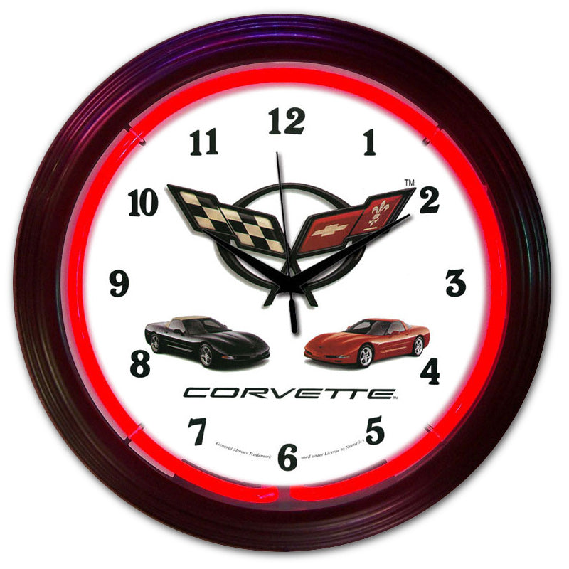 Corvette C5 | Neon Clock – CorvetteCollection.com